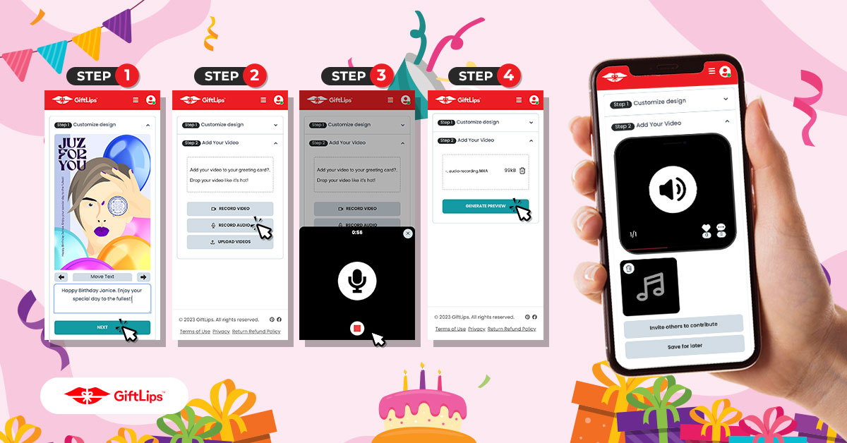 How to Make a Birthday Card With a Voice Recording for Free