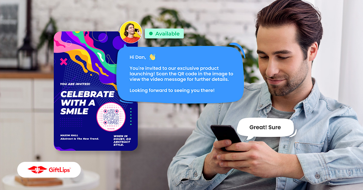 Interactive Product Launch Invitation Card: Hello Future